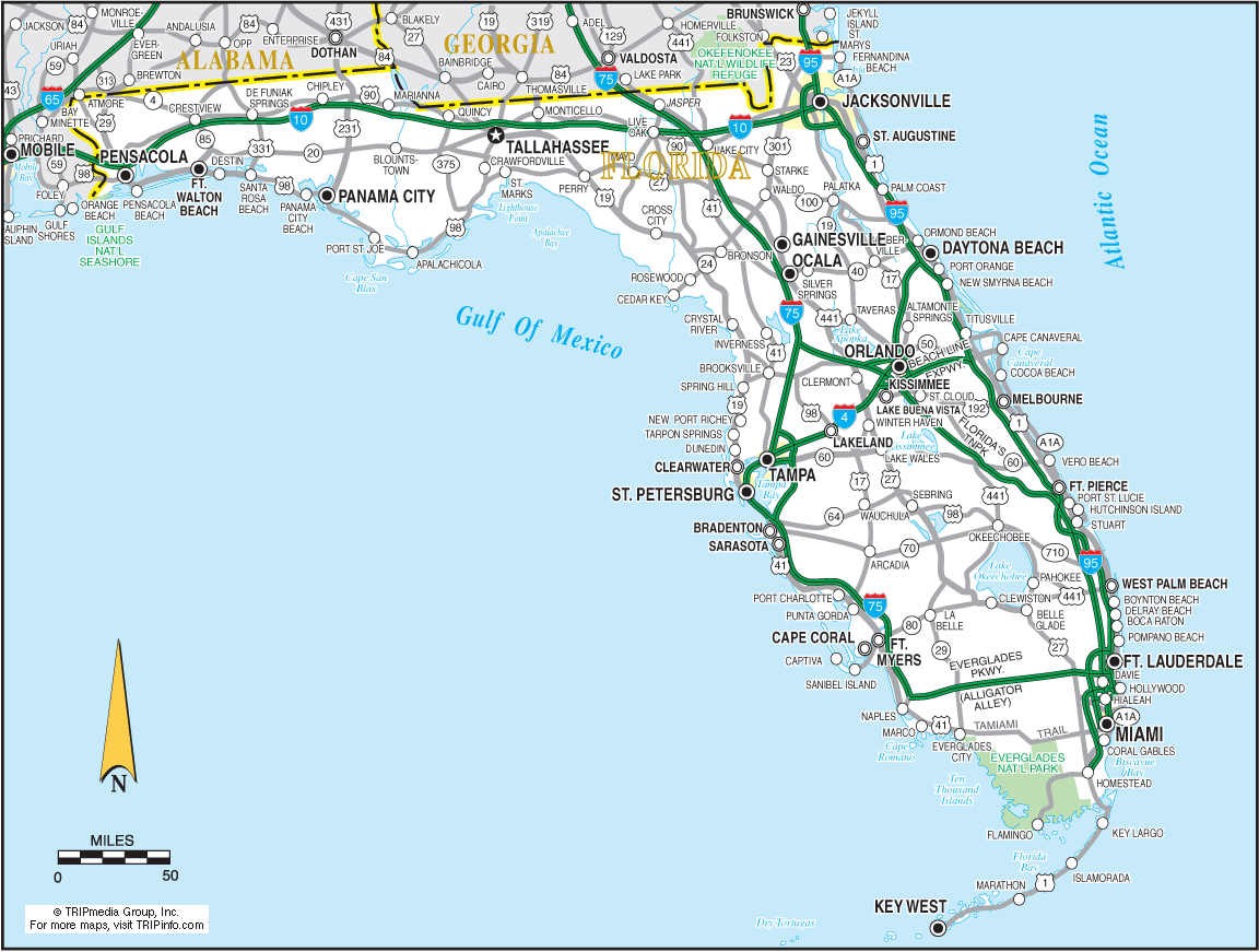 A Florida Road Map Makes Your Florida Backroads Travel More Fun A Florida Road Map Makes Your Florida Backroads Travel More Fun