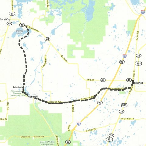Central West Florida Road Trips and Scenic Drives with Maps