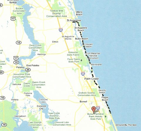 Northeast Florida Road Trips and Scenic Drives with Maps